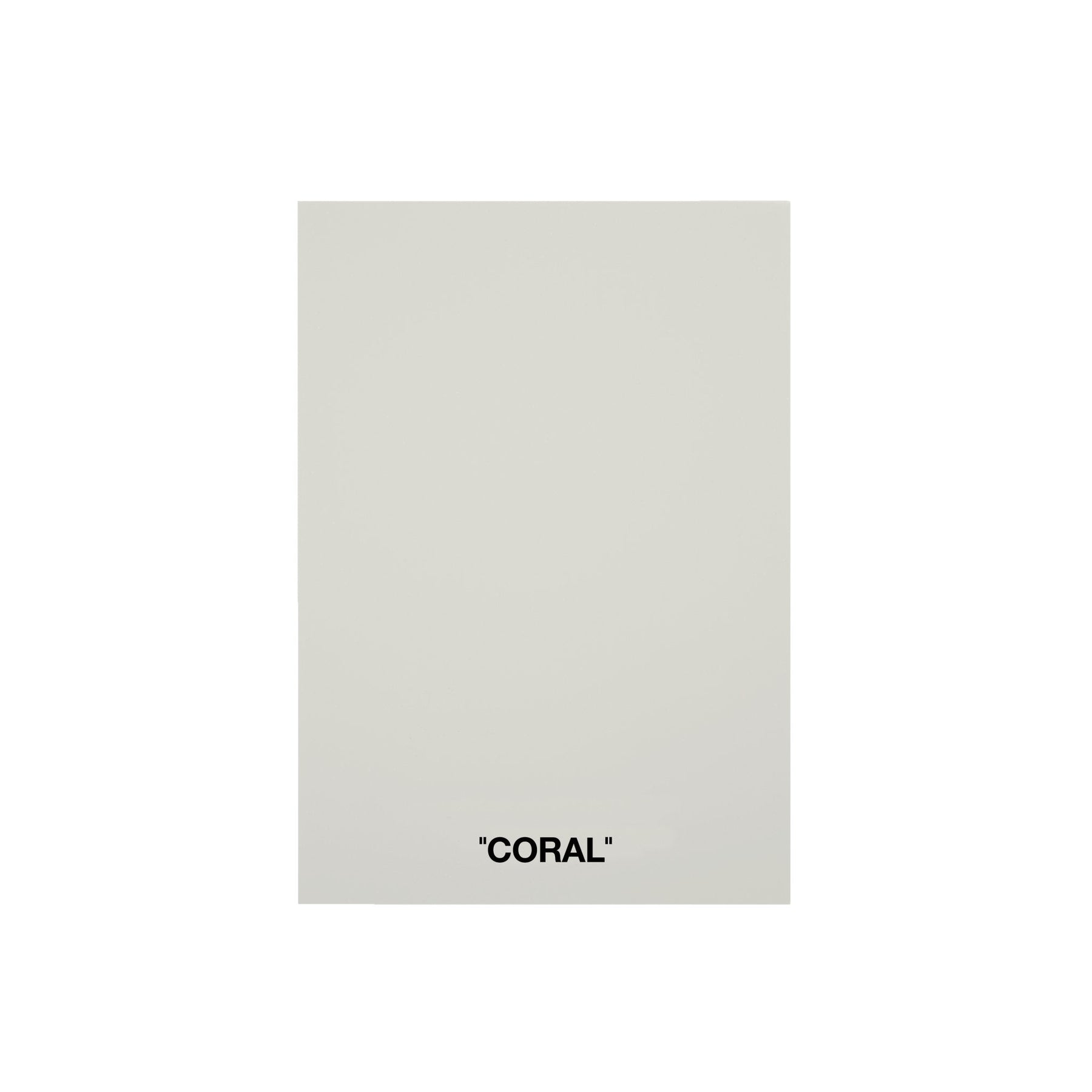 A4 Color Card Coral | SHADES by Eric Kuster