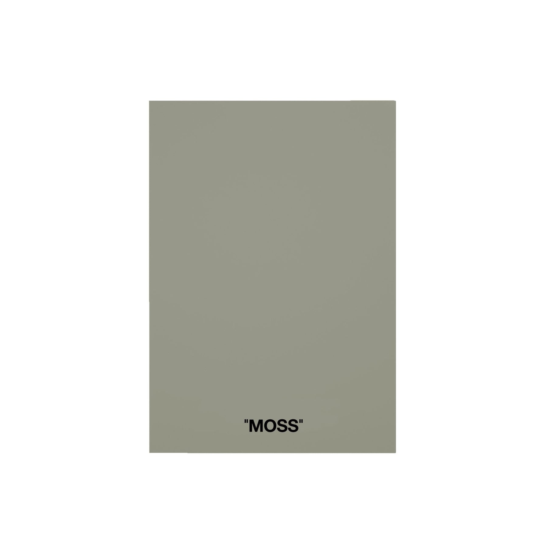 A4 Moss Color Card | SHADES by Eric Kuster