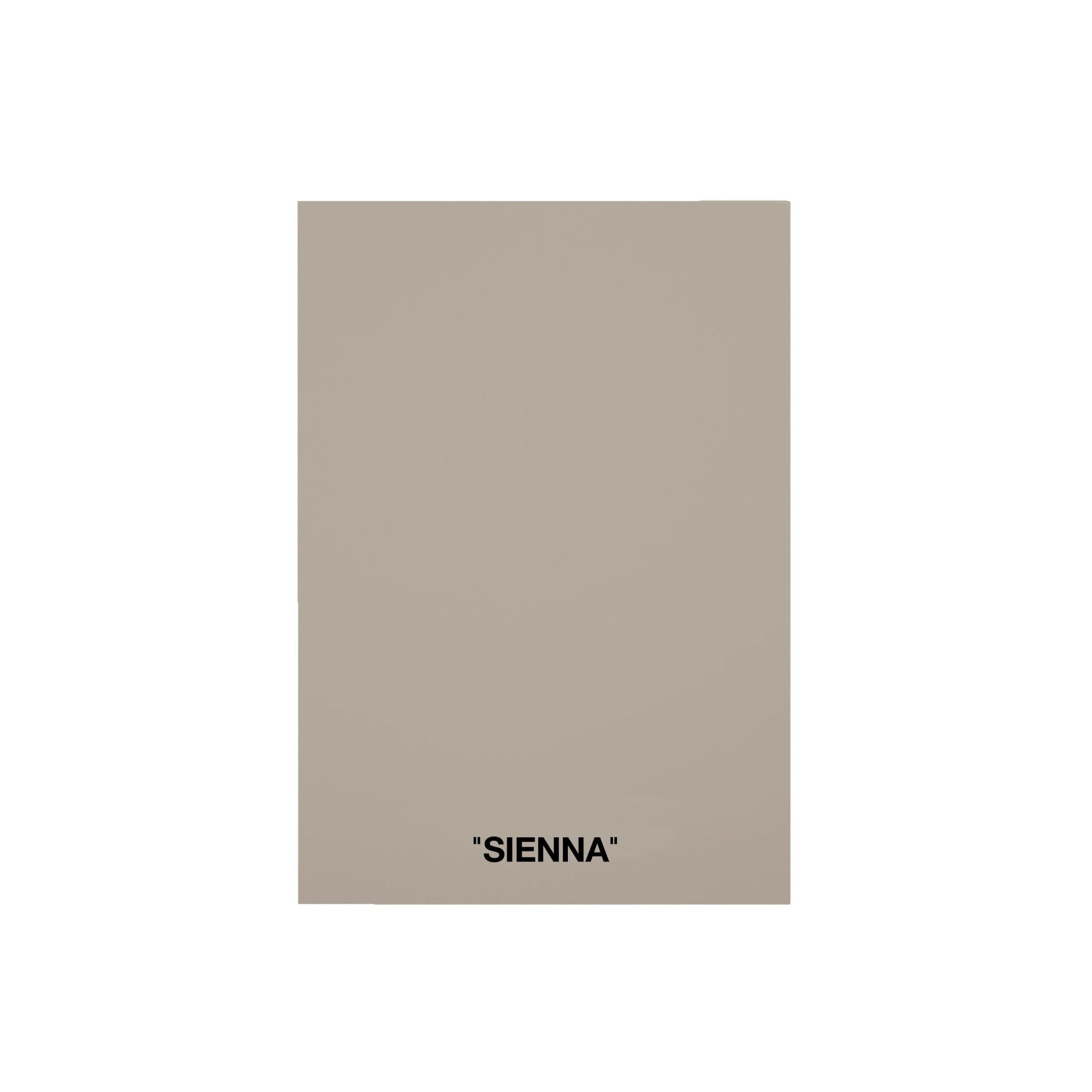 A4 Sienna Color Card | SHADES by Eric Kuster